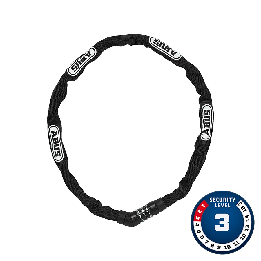 ABUS Steel-O-Chain 4804C Combination Lock: 75/4mm Black | Boulder ...