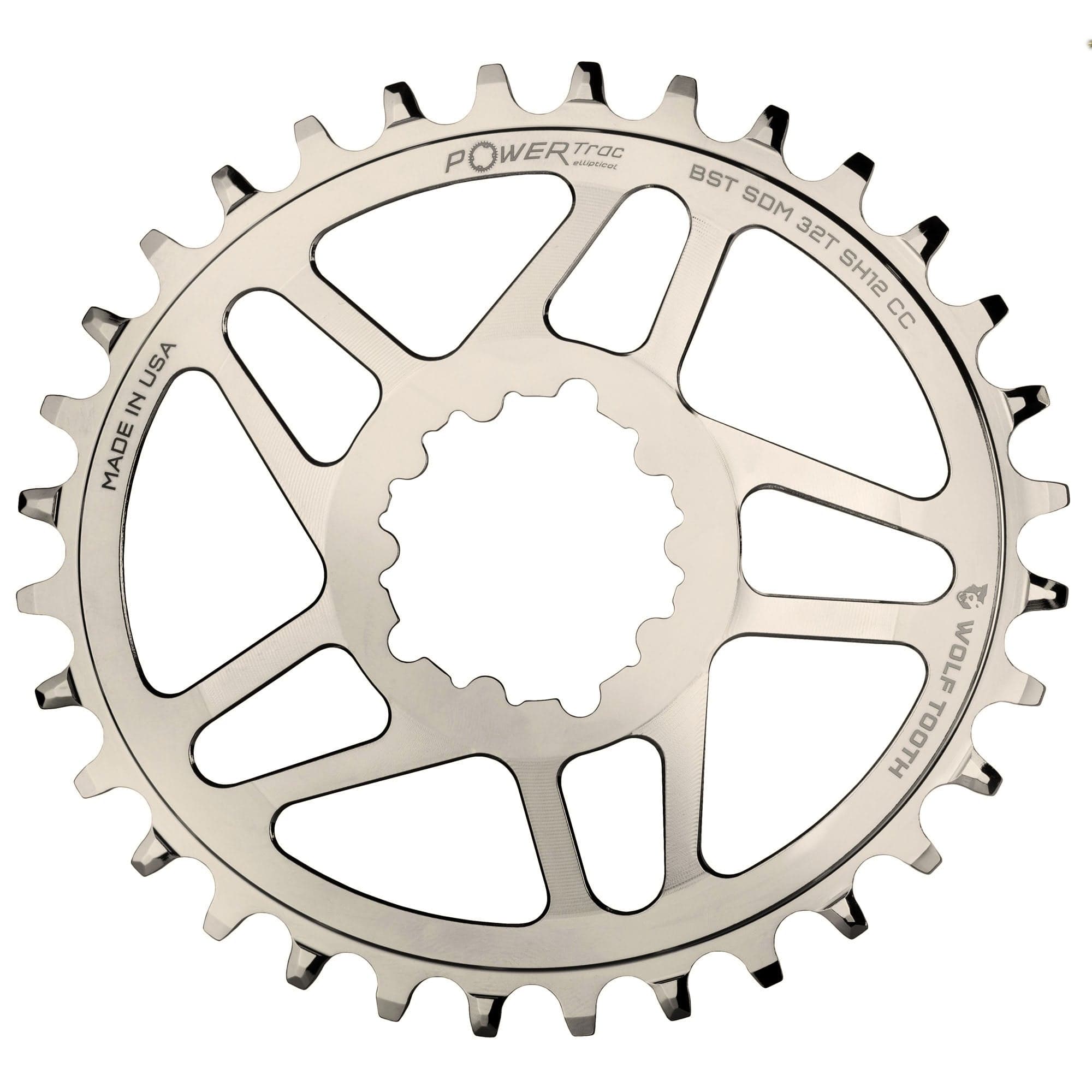 Wolf Tooth Oval Direct Mount Chainrings for Cane Creek and SRAM 3-Bolt ...
