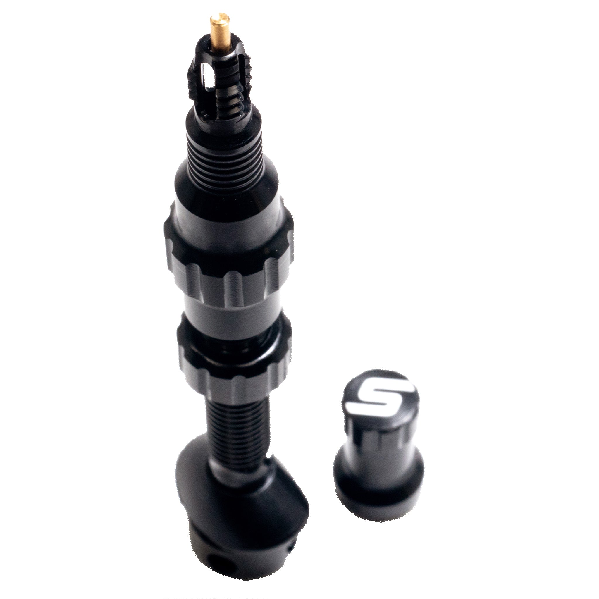 Stan's Tubeless Exo-Core Valve Stems - Alloy Extra Tall Black Pair ...